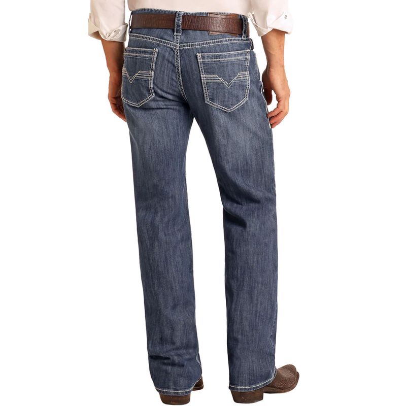 Relaxed Fit ReFlex Straight Leg Double Barrel Jeans - Westernbutikken.no